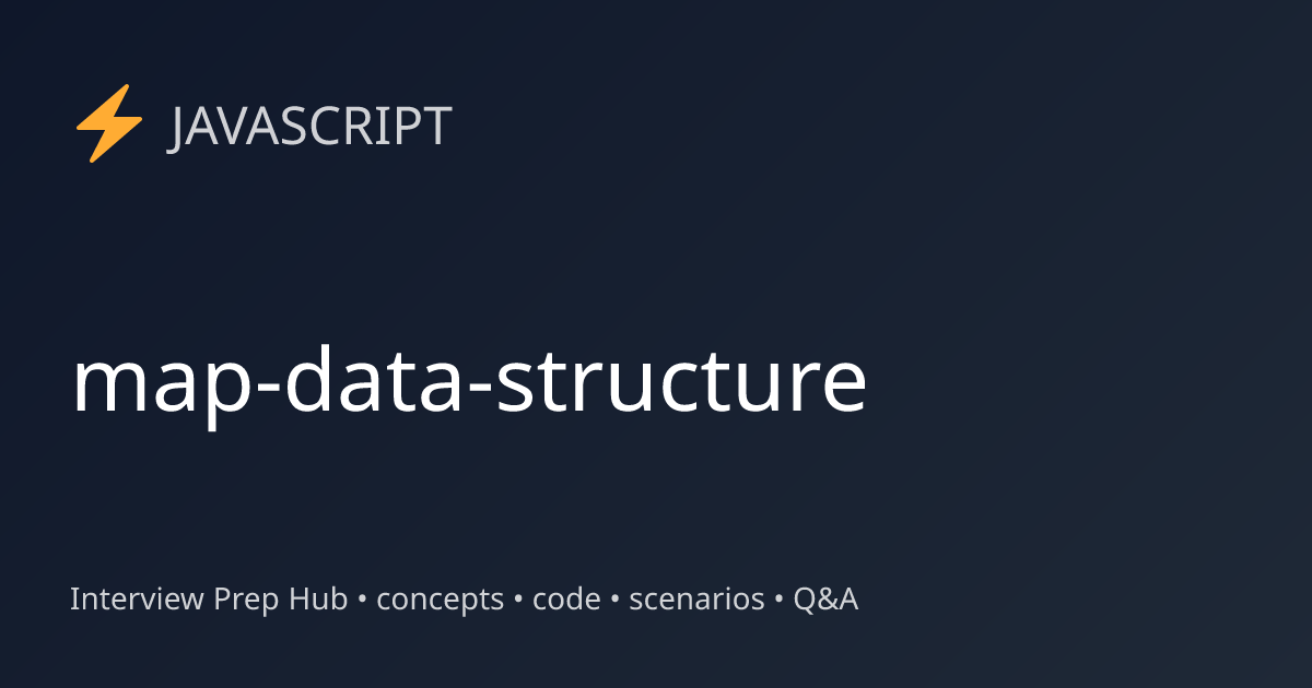 map-data-structure - JAVASCRIPT | Tech Interview Prep Hub